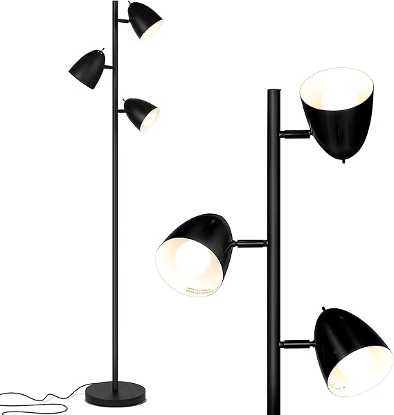 Brightech Jacob LED Standing Lamp, Modern Bright Floor Lamps for Living ...