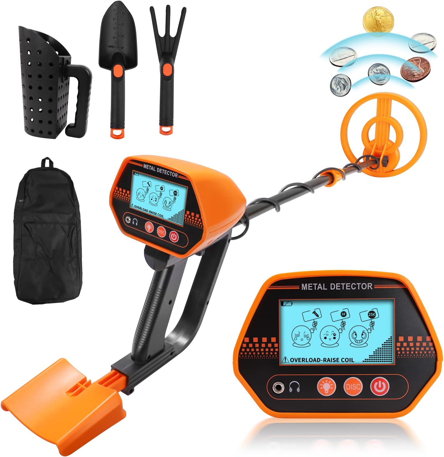 Voilamart Metal Detector for Adults & Kids, Professional Waterproof ...