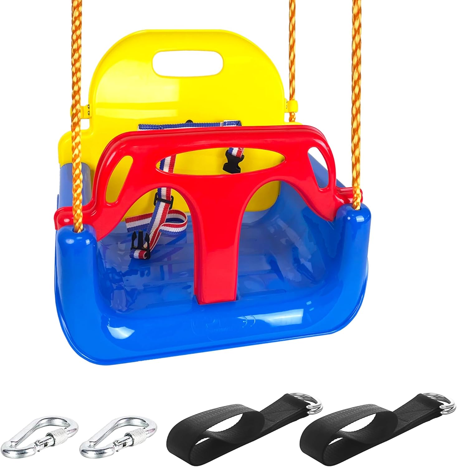 Amazon.com: KINSPORY Toddler Swing Seat, 3-in-1 Infant Swing, Secure ...