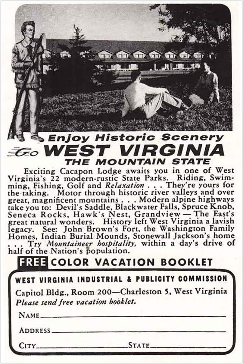 Amazon.com: RelicPaper 1957 West Virginia: Enjoy Historic Scenery, West ...