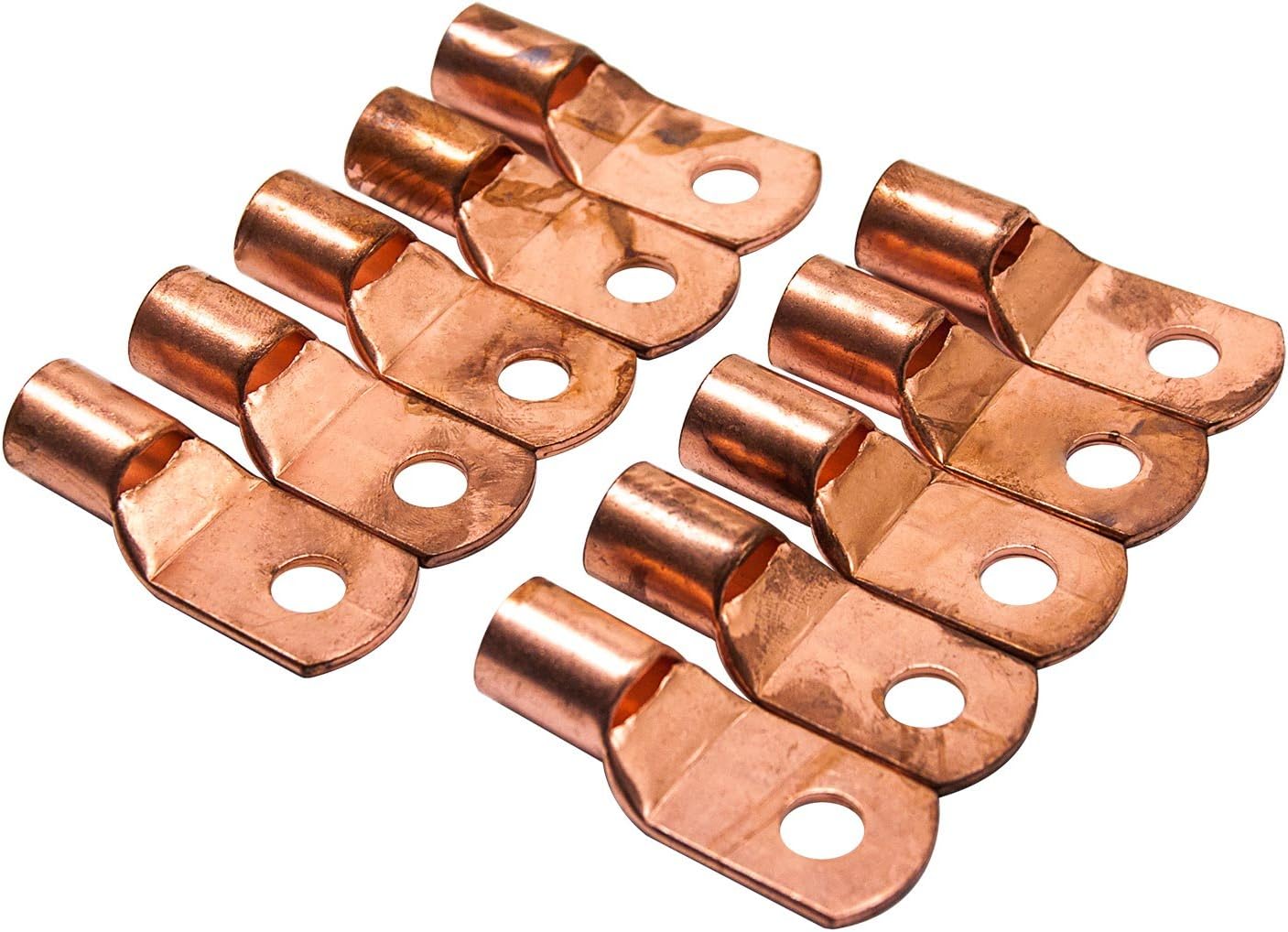 Amazon.com: ROCKRIX 4 AWG Gauge 100% Copper Ring Set Screw Battery ...