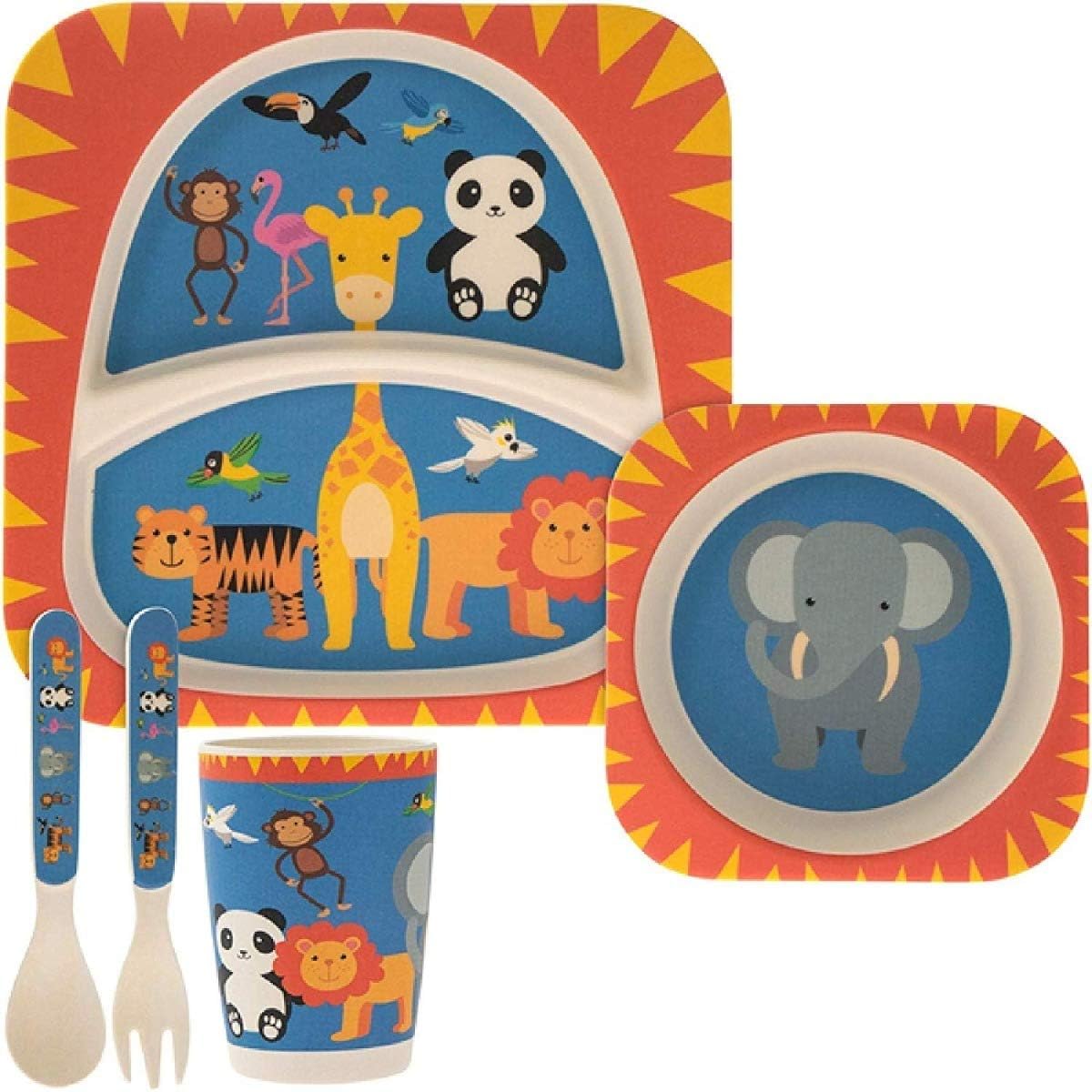 Amazon.com | Lesser & Pavey LP42979 Zoo Animals Bamboo Eco-Friendly 5 ...