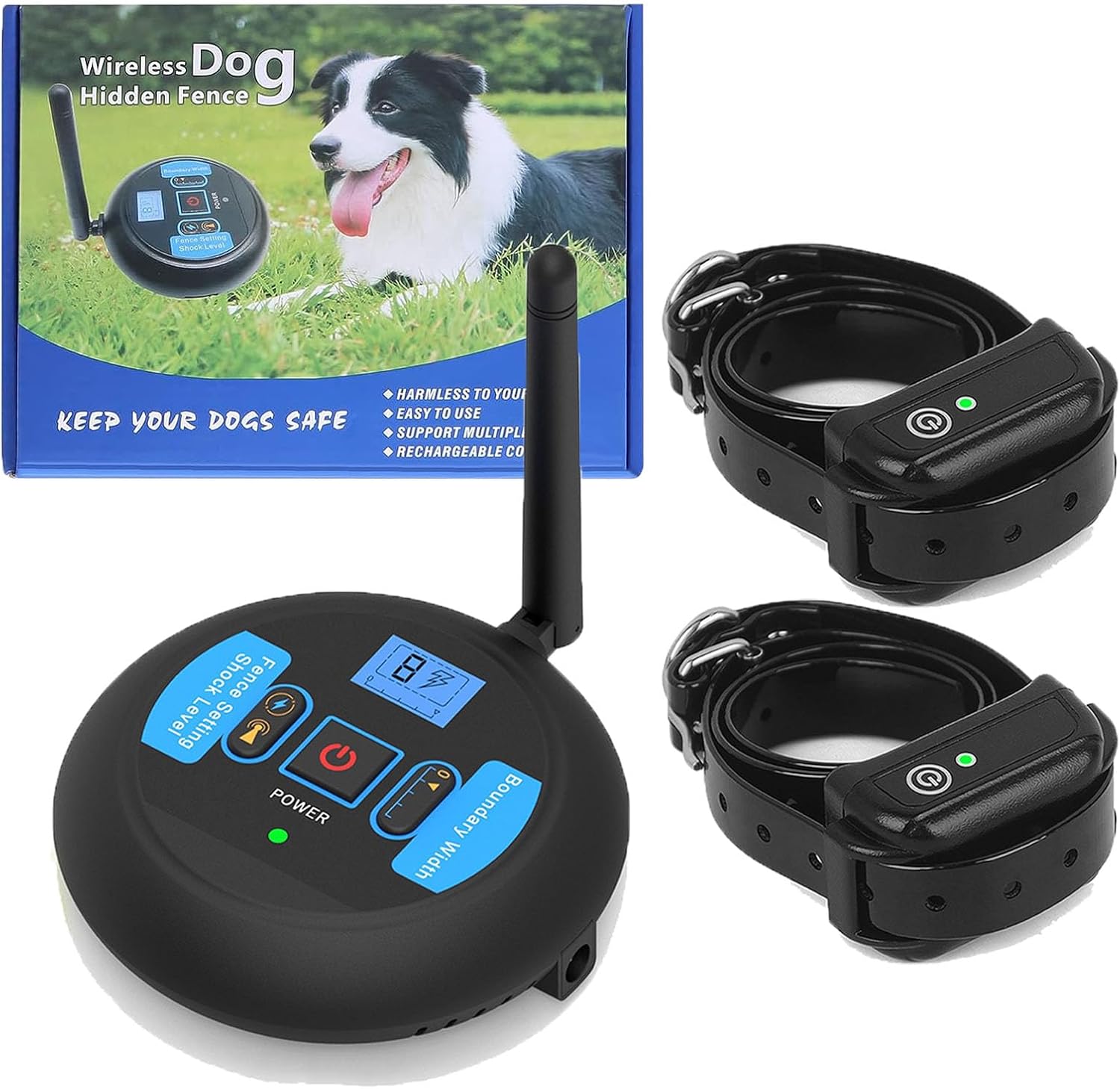 Amazon.com: LUBNYBG Electric Fence for Dogs, Pet Wireless Boundary ...