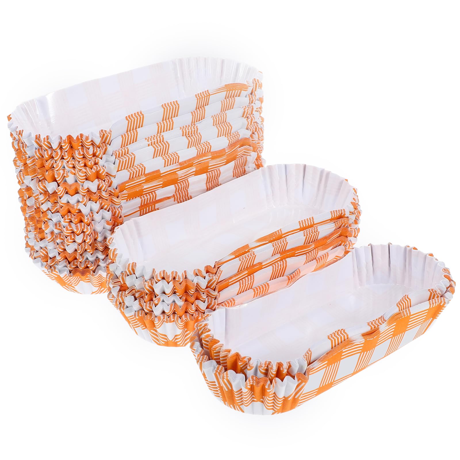 jojofuny 200pcs Disposable Paper Food Serving Tray: Boat Shaped Hot Dog ...