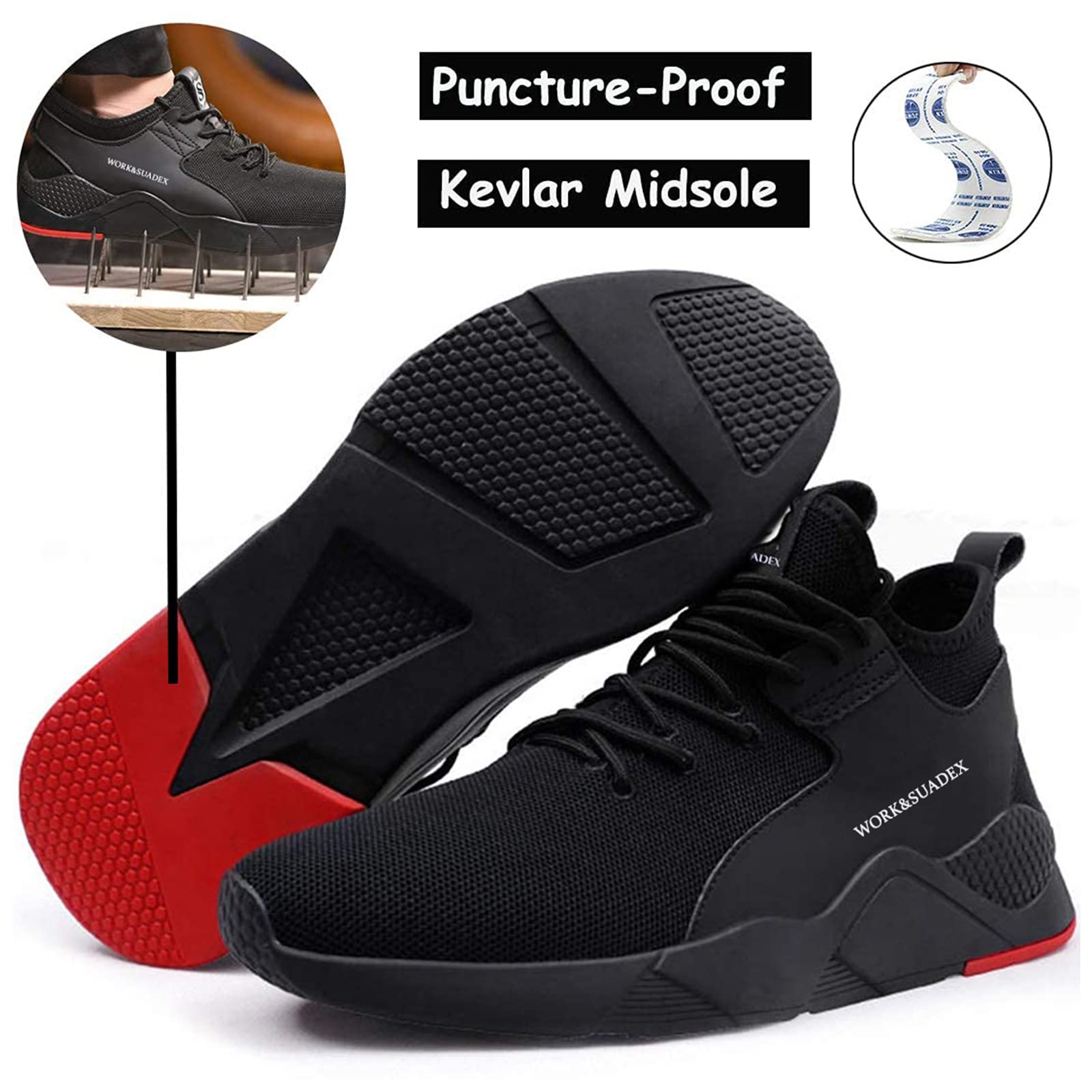 Snapklik.com : Steel Toe Shoes For Men Women Indestructible Steel Toe ...