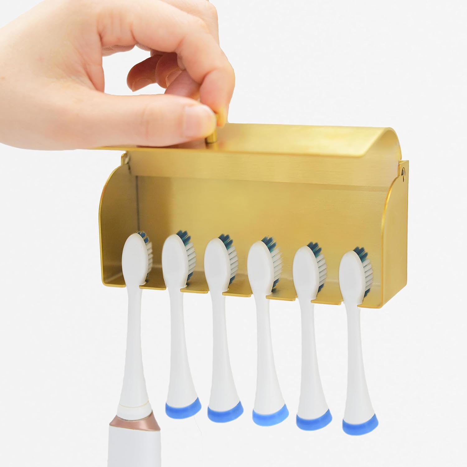 Amazon.com: Toothbrush Holder, 304 Stainless Steel Dustproof Wall ...