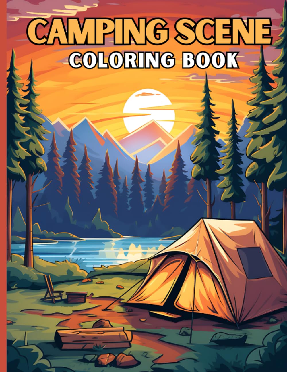 Amazon.com: Coloring Book of Camping Scene: Adventures in the Wild: A ...