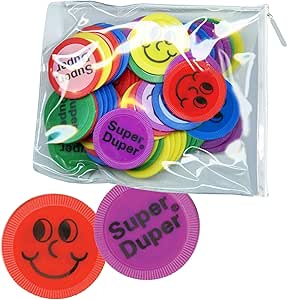 Amazon.com: Super Duper Publications | Large Plastic Chips - 60 Count ...