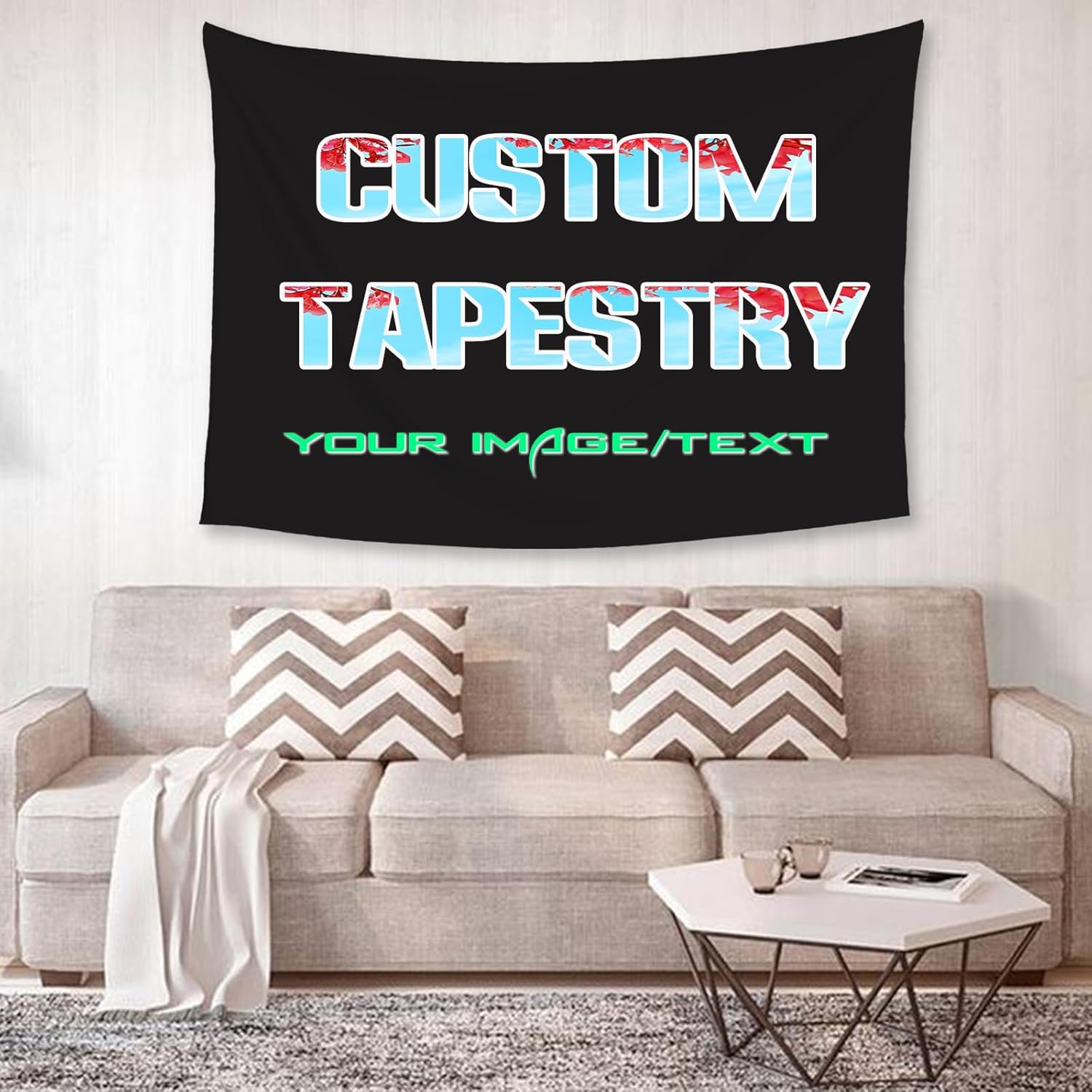 Amazon.com: Custom Tapestry Upload Images Personalized Customized ...