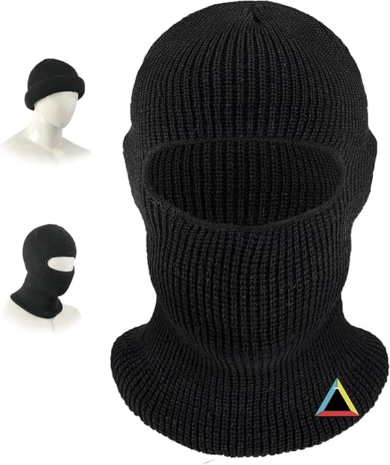 Drive Pro Black Wool Balaclava Face Mask Soft Breathable Multipurpose ...