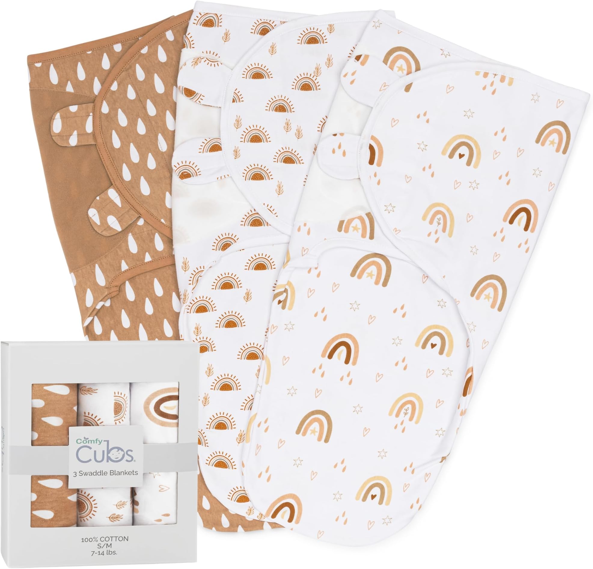nurturem Baby Swaddle Wrap Newborn 0-6 Month (Pack of 4, Multicolour ...