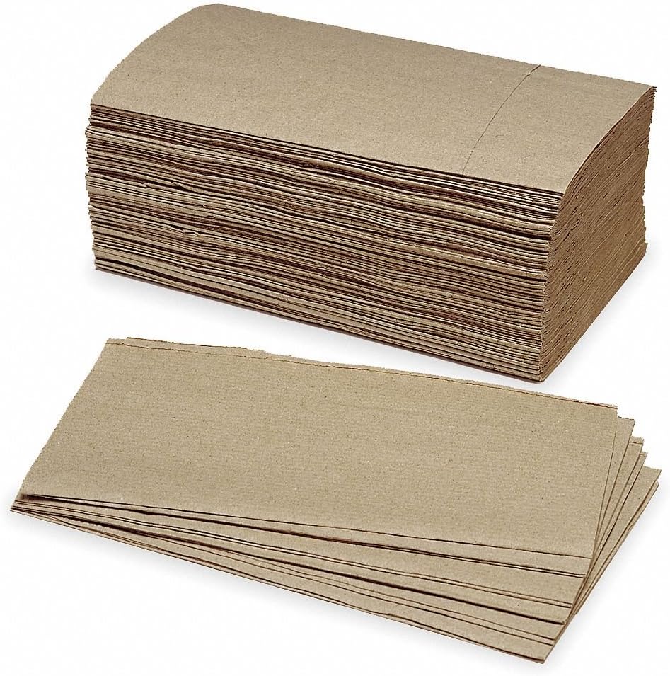Amazon.com: Paper Towel, Single Fold, Brown, PK4000 : Health & Household