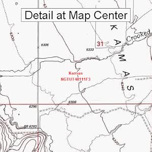 Amazon.com : USGS Topographic Quadrangle Map - Kamas, Utah (Folded ...