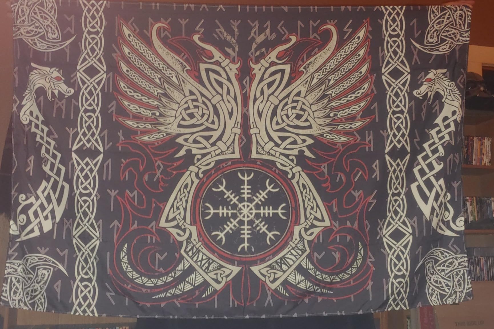 Amazon.com: Ptrxobj Viking Norse Tapestry, Cool Dragon Phoenix Tapestry ...