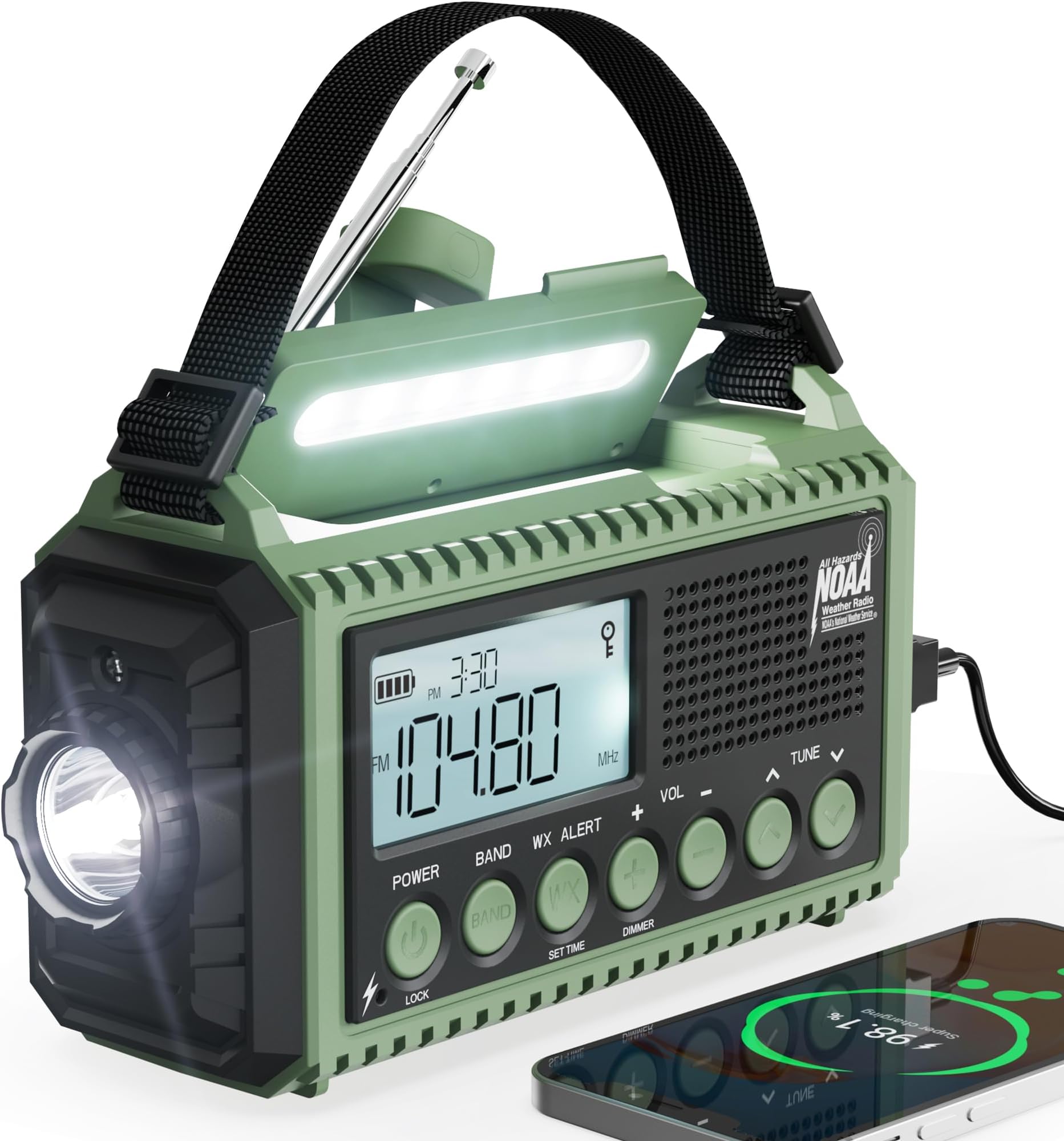 Amazon.com: 12000 Emergency Radio, NOAA Weather Radio with AM/FM/NOAA ...