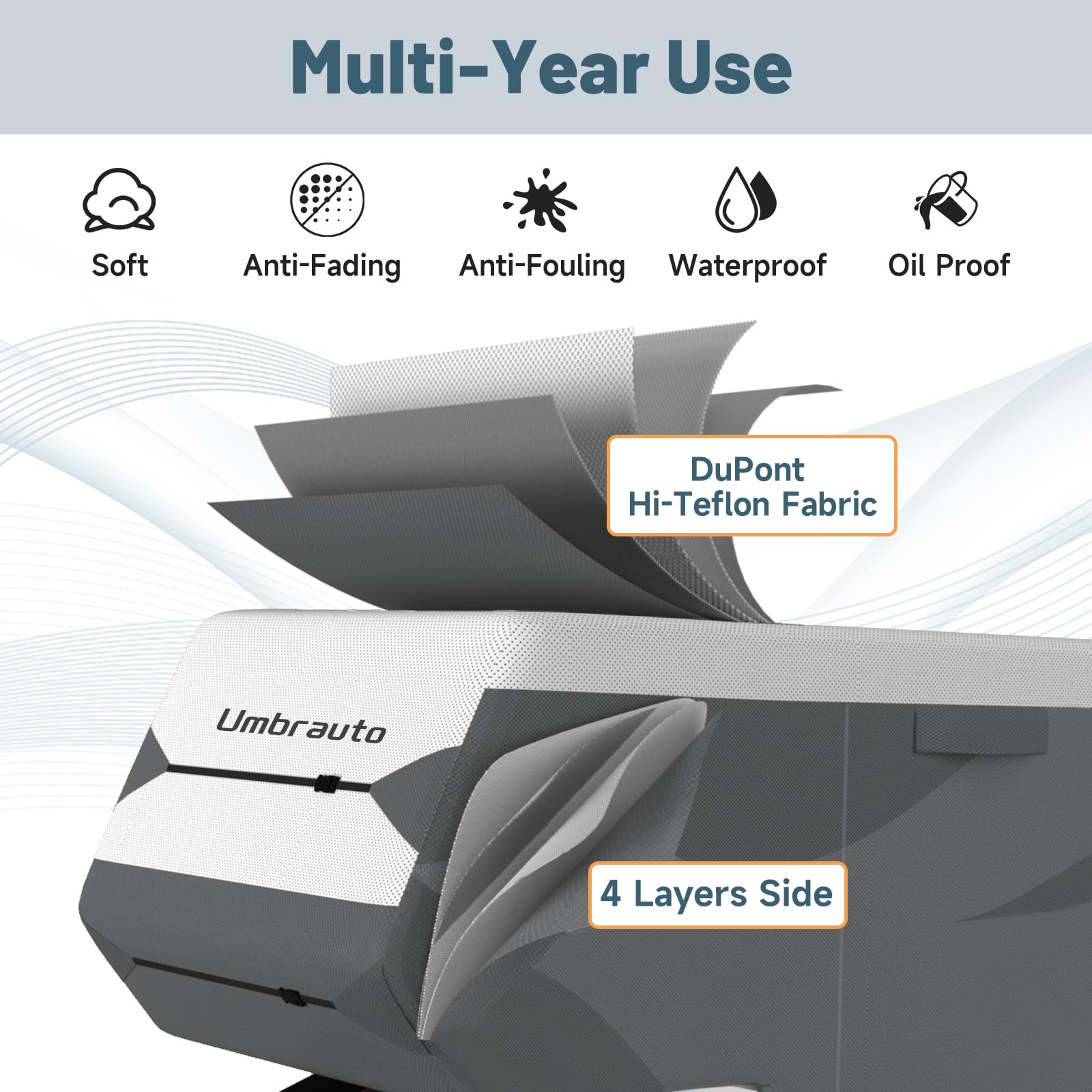 Snapklik.com : Umbrauto Fifth Wheel RV Cover, Dupont Tyvek Fabric Top ...