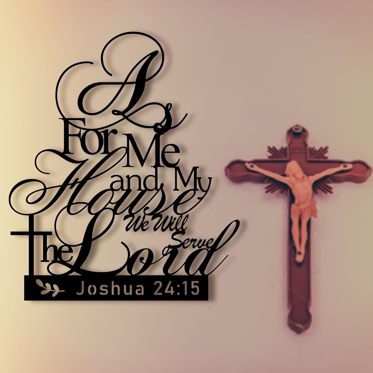 Amazon.com: As for Me And My House We Will Serve The Lord Metal Wall ...