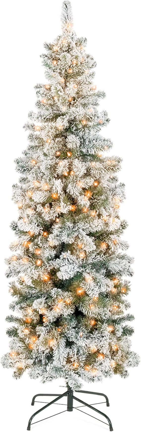Amazon.com: Best Choice Products Pencil Christmas Tree 9Ft Pre-Lit ...