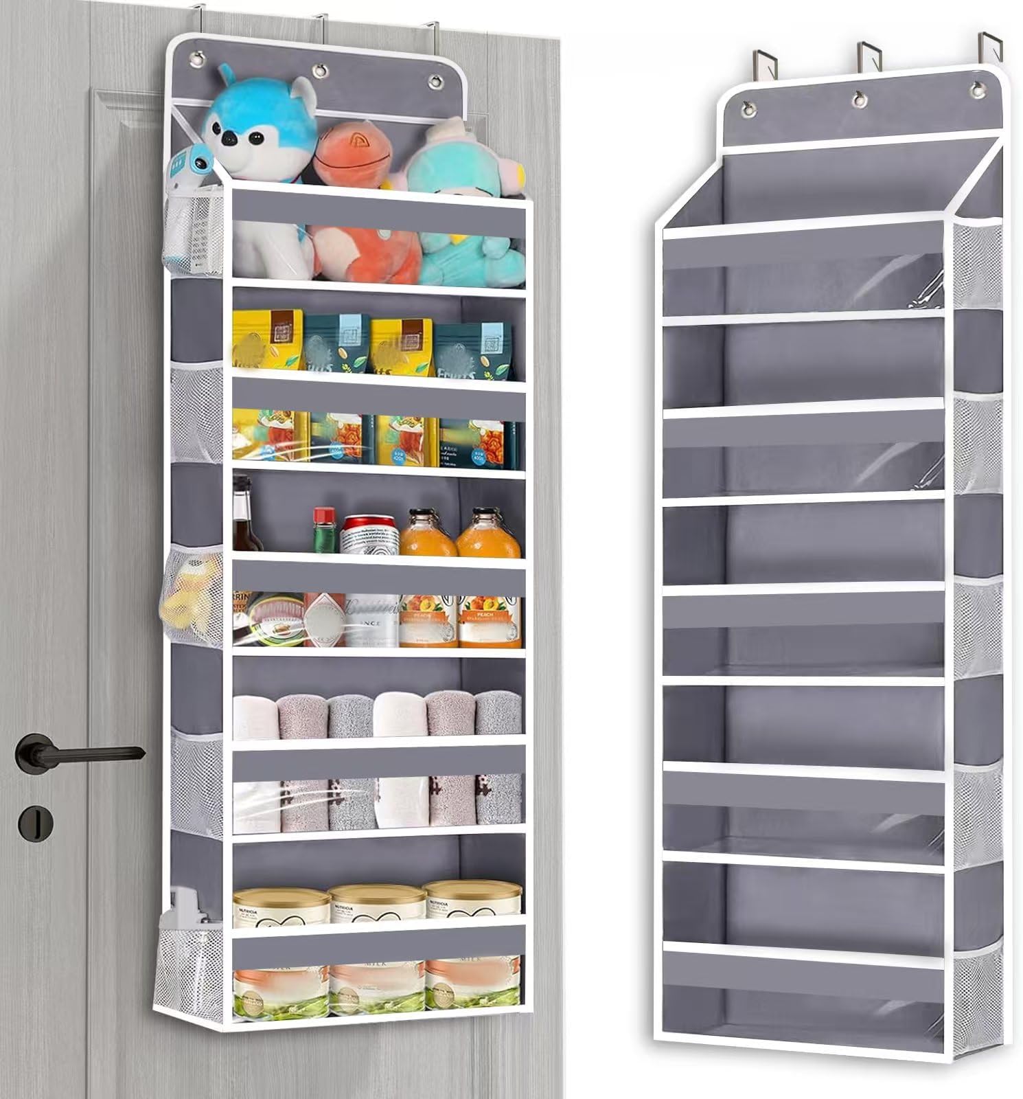 lazywoodpecker Over The Door Organizer Storage, Anti Tilt Hanging Door ...