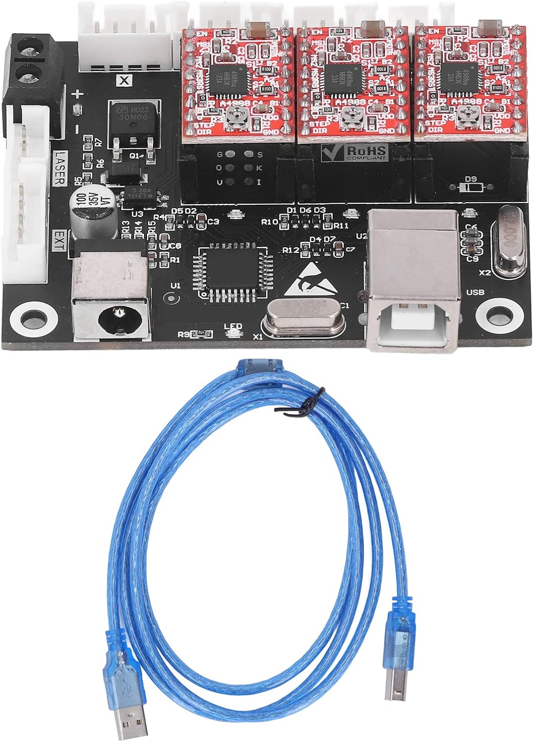 Amazon.com: Laser Engraver Control Board,3 Axes Laser Engraver Control ...