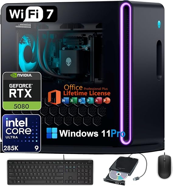 Amazon.com: Dell Alienware Aurora 2025 Gaming Desktop - Intel Ultra 9 ...