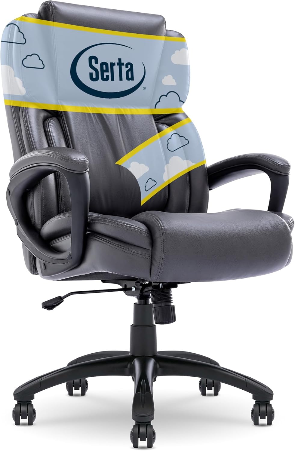Amazon.com: Serta Garret Executive Office Chair, Adjustable Ergonomic ...