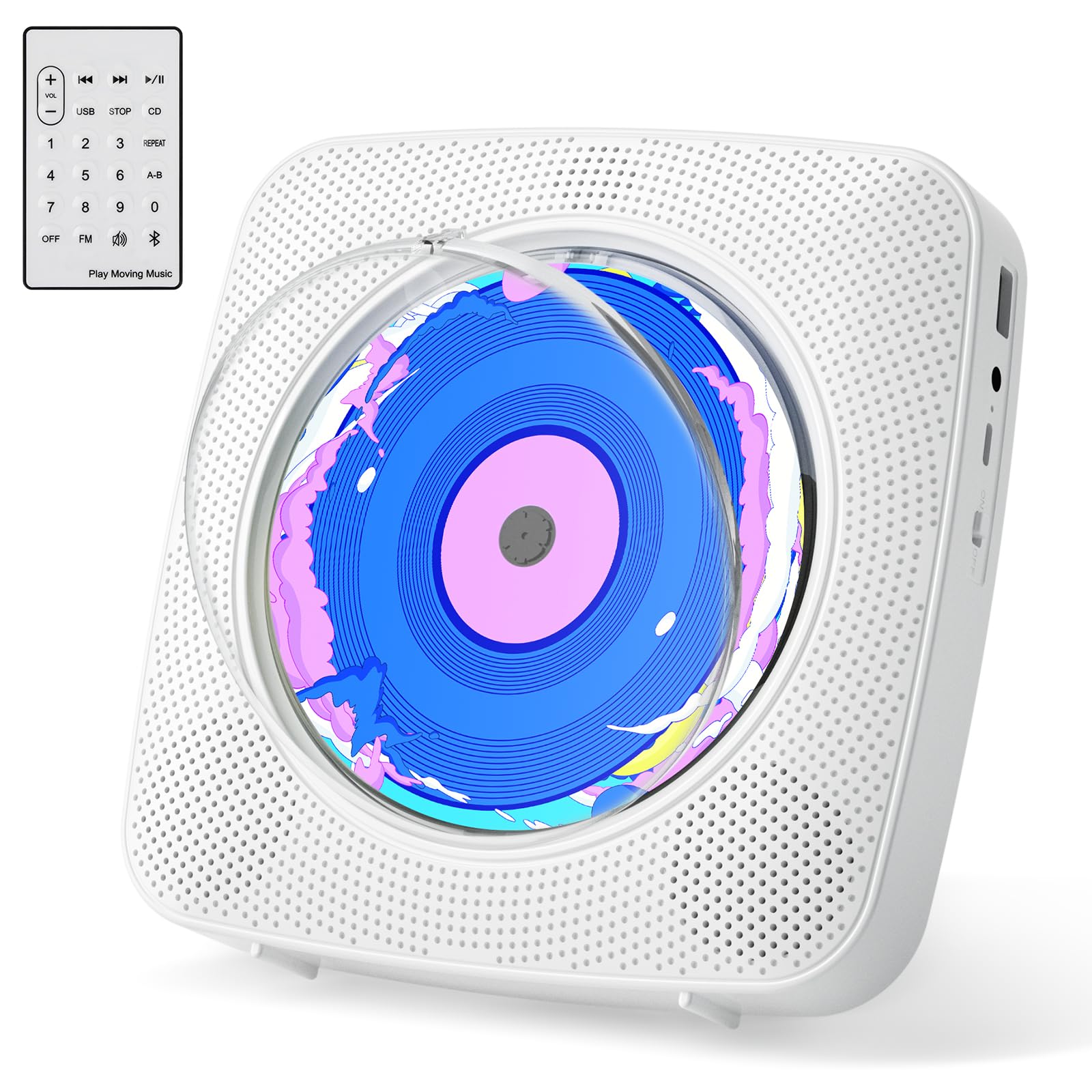 Amazon.com: CD Player Portable : CD Players for Home Bluetooth 1800mAh ...