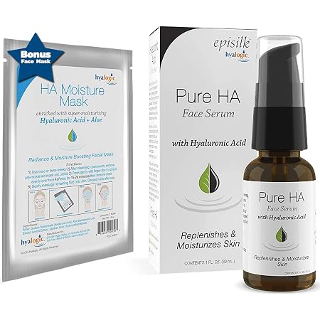 Amazon.com: Pure Hyaluronic Acid Serum for Face - Hyalogic Natural HA ...