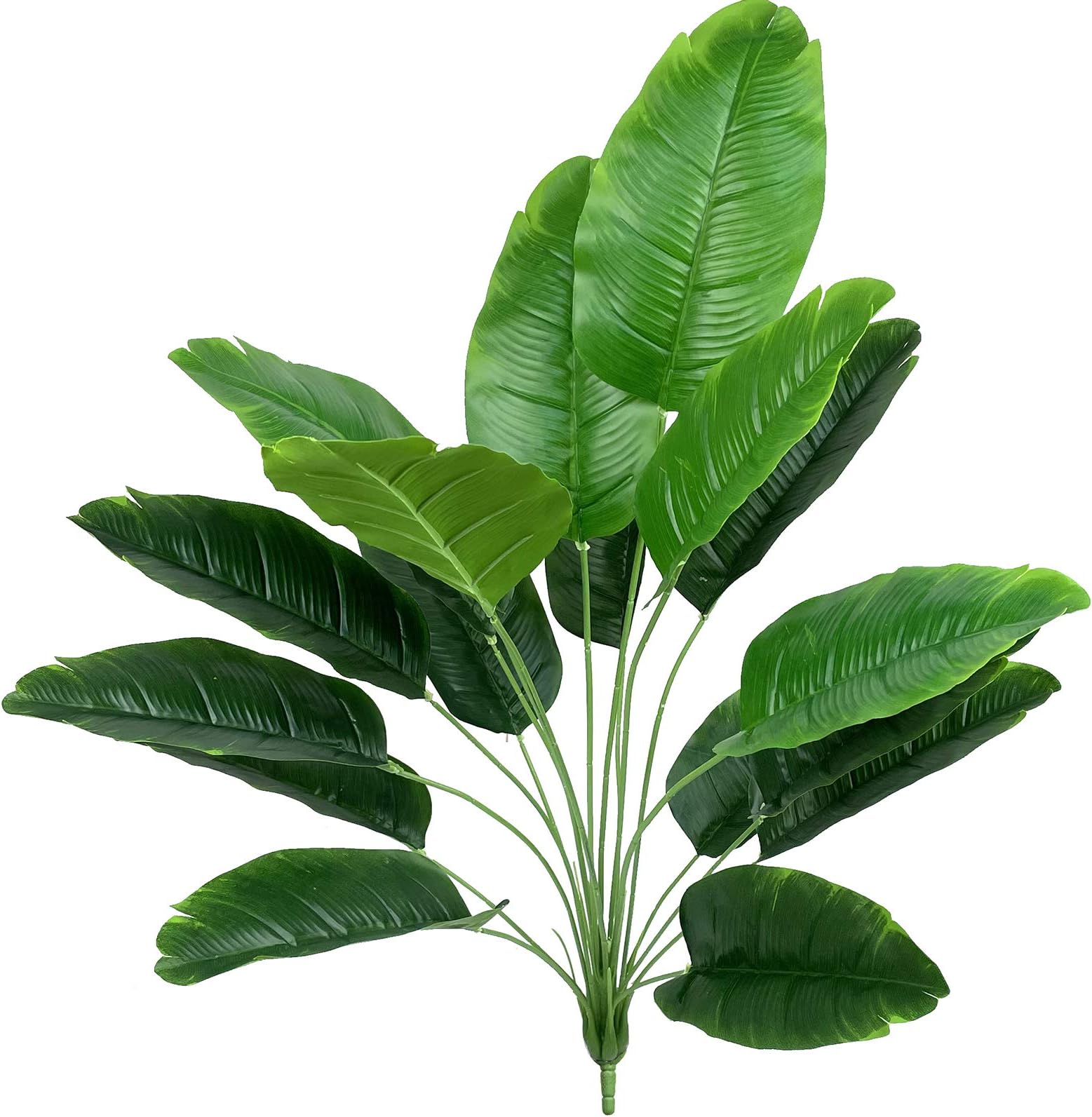 Amazon.com: DILATATA 3 Pack Artificial Bird of Paradise Leaves with ...