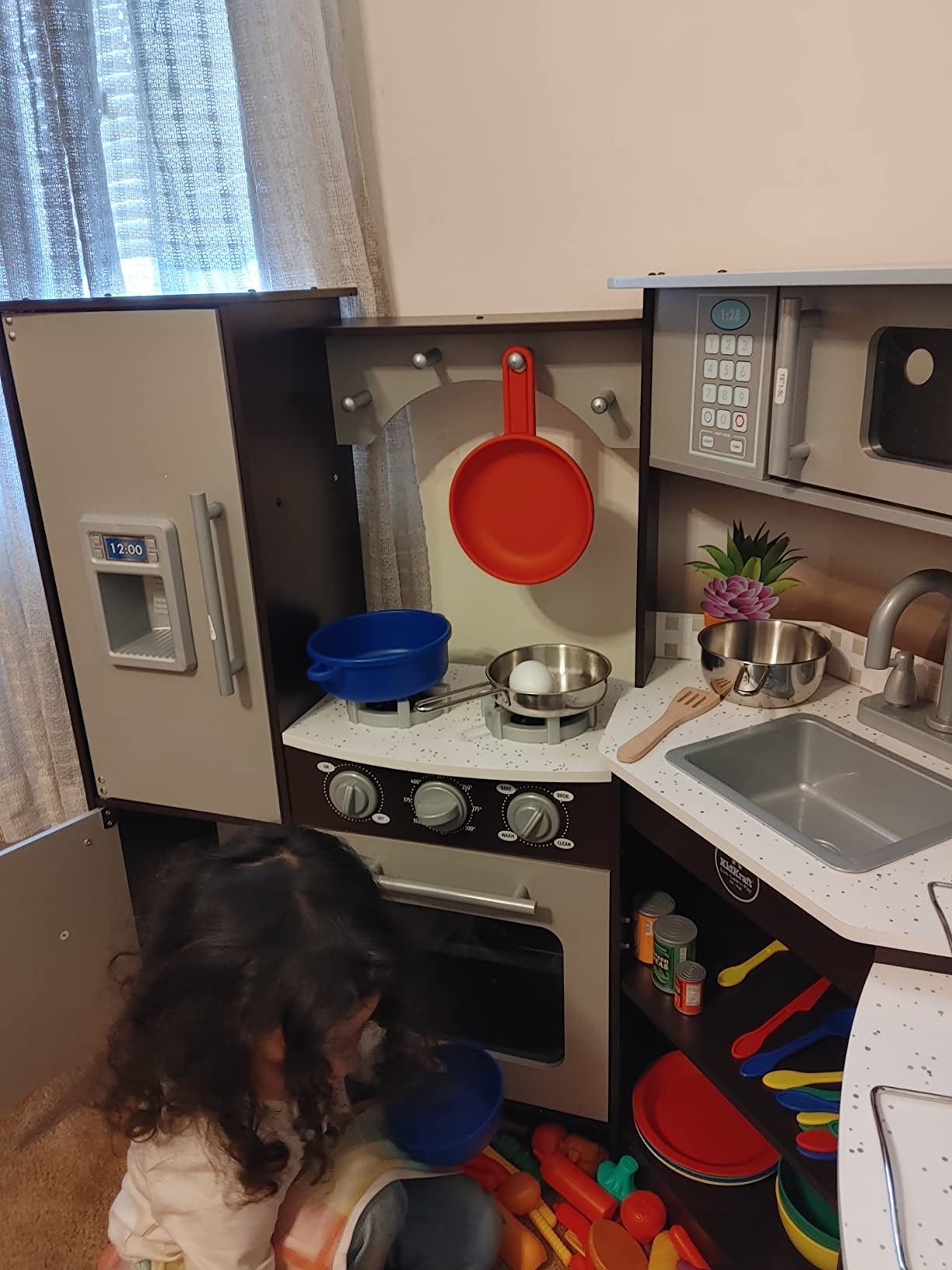 $41/mo - Finance KidKraft Ultimate Corner Wooden Play Kitchen with ...