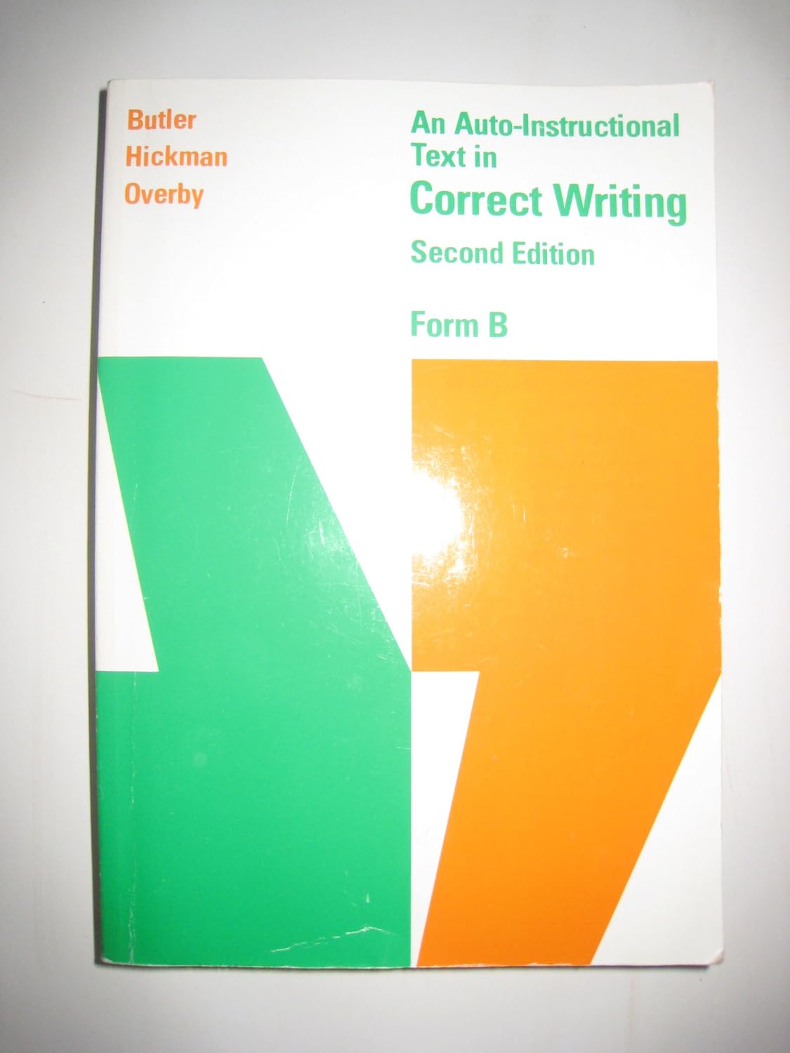 Auto-Instructional Text in Correct Writing. 2d Ed. Form B: Butler ...