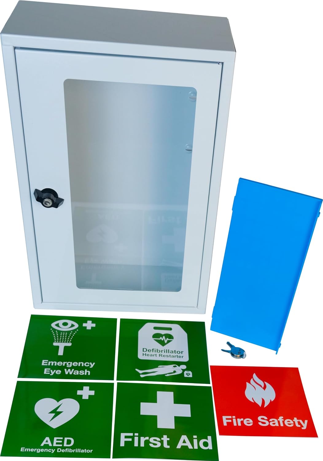Safety First Aid Group AED Defibrillator Wall Cabinet with Thumb Lock ...