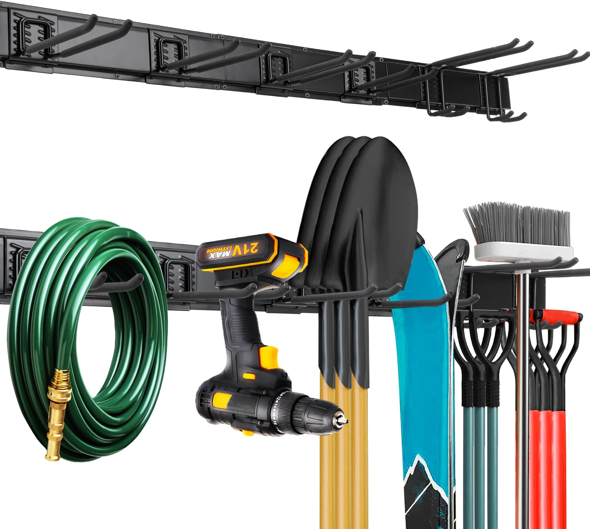 Amazon.com: mDesign Metal Wall Mount Equipment Storage Rack and ...