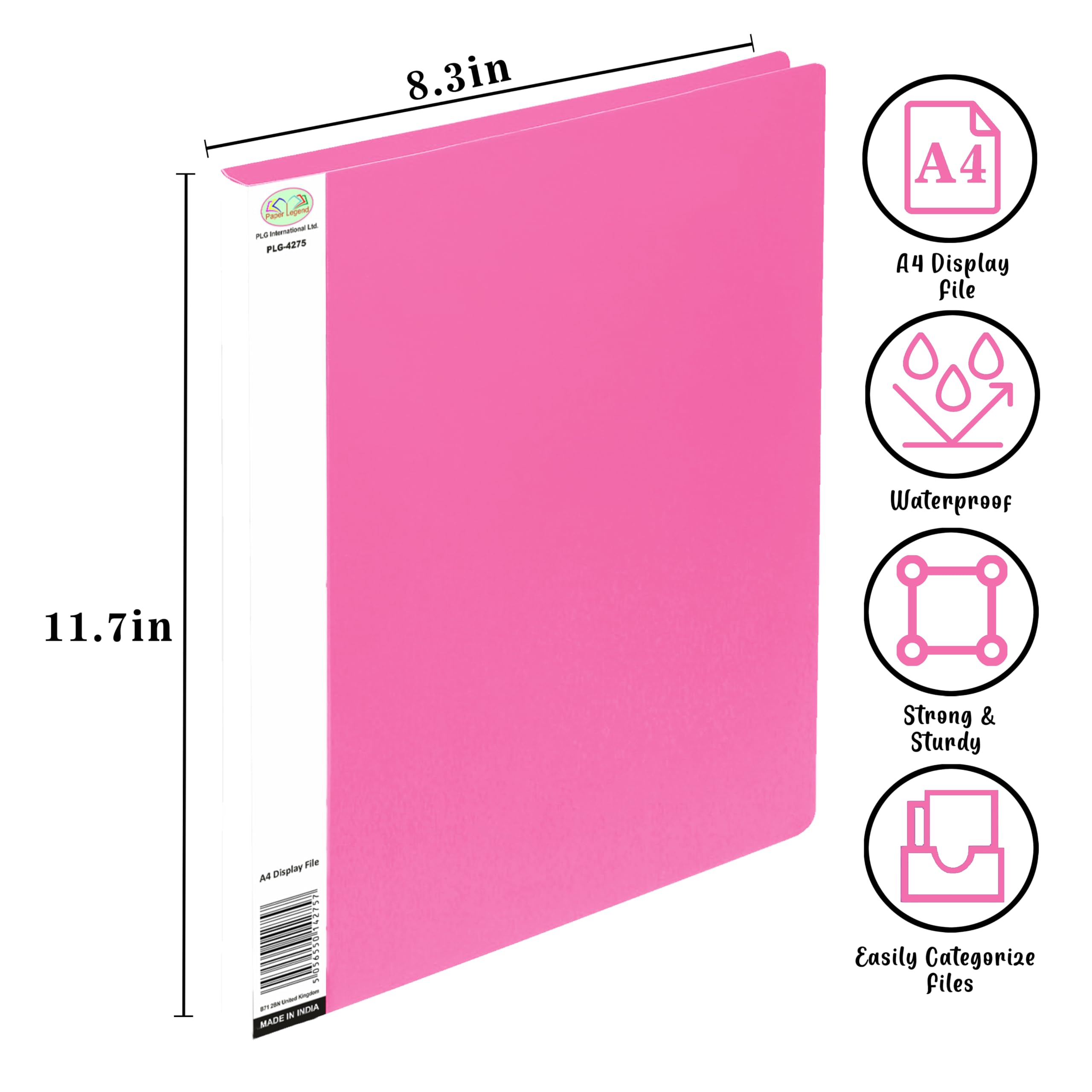 Ziffs 8x30 Display Book Ziffs Office® 4 X 30 Pocket A4 Display Folders ...