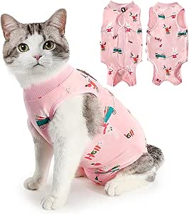 Amazon.com: SlowTon Cat Recovery Suit - Cat Onesie for Cats After ...