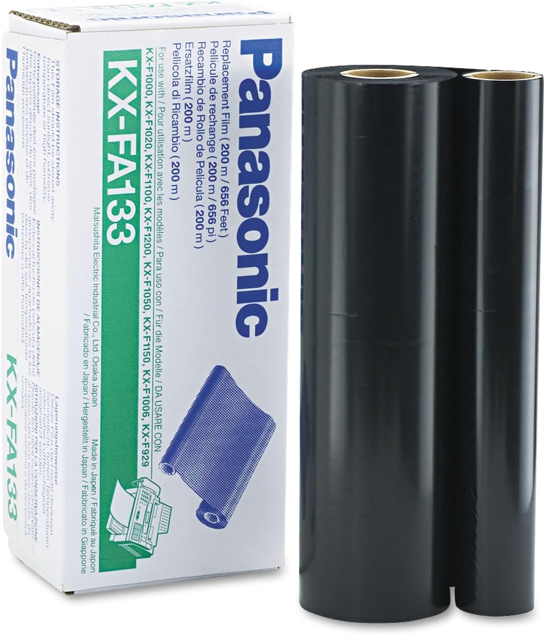 Amazon.com: Panasonic KX-FA133 200 Meter Film roll for KX-F1000 Series ...