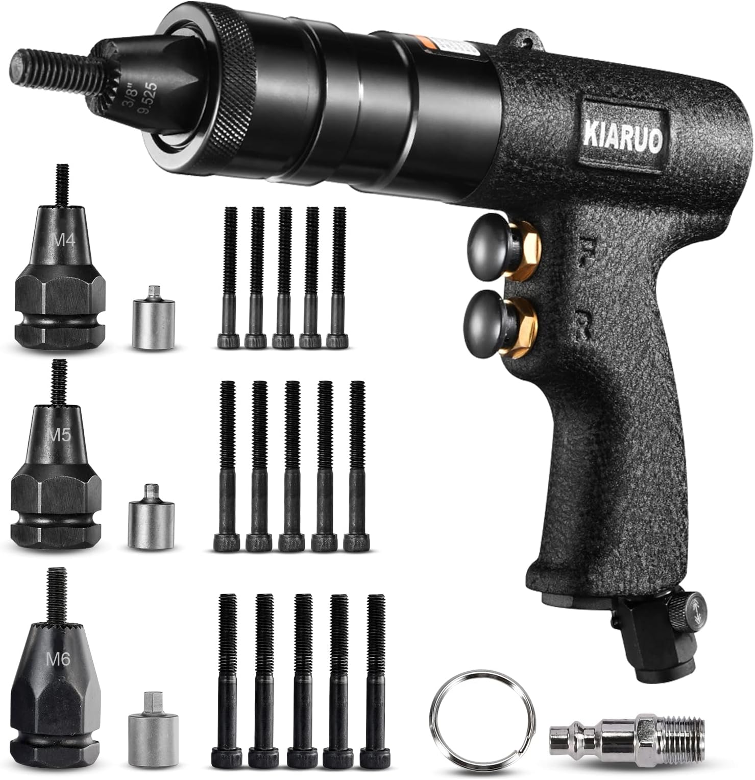 Amazon.com: INPANOLS Metric Pneumatic Rivet Nut Tool Kit, Air Rivnut ...
