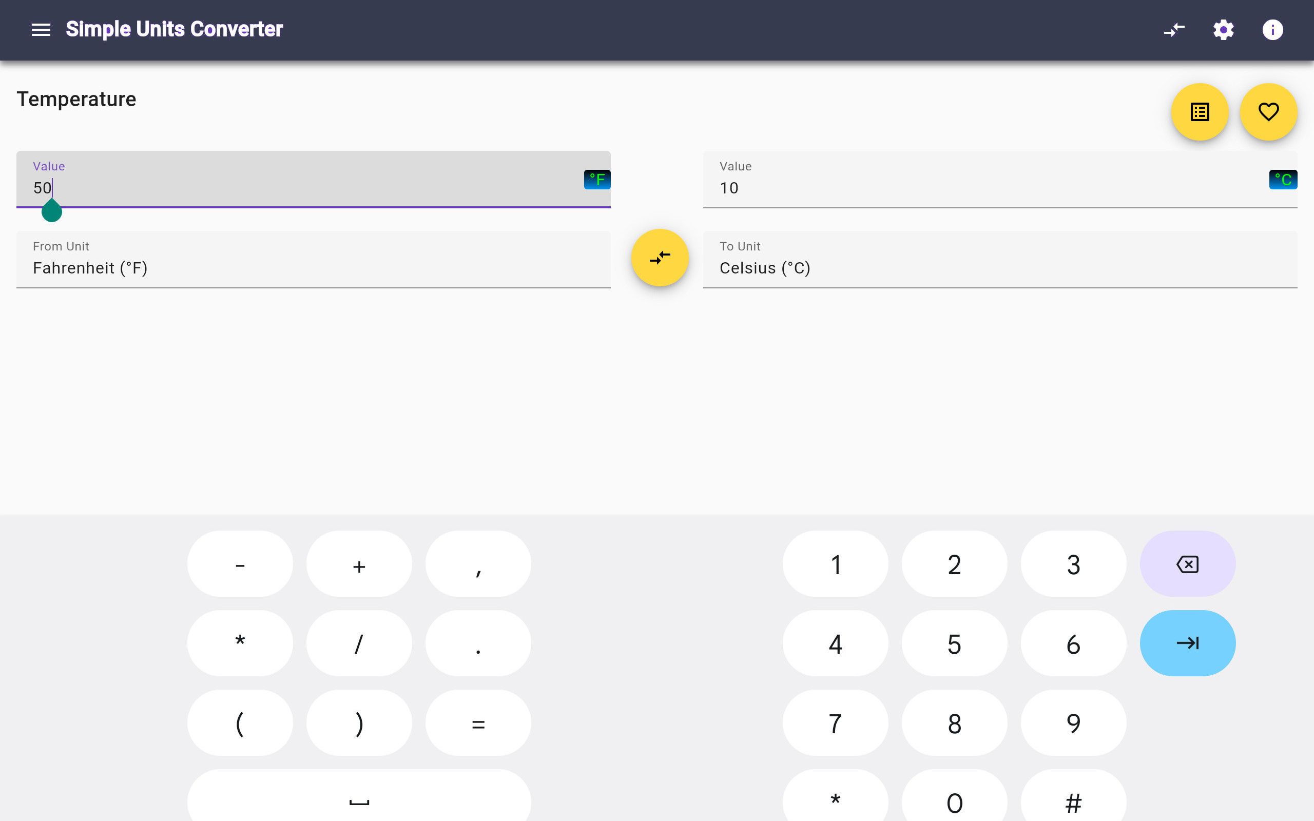 Simple Units Converter Lite - App on Amazon Appstore