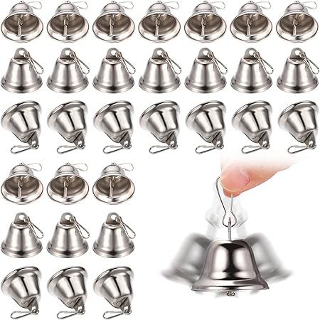 Amazon.com: Framendino, 20 Pack Jingle Bells Mini Small Bells Craft ...