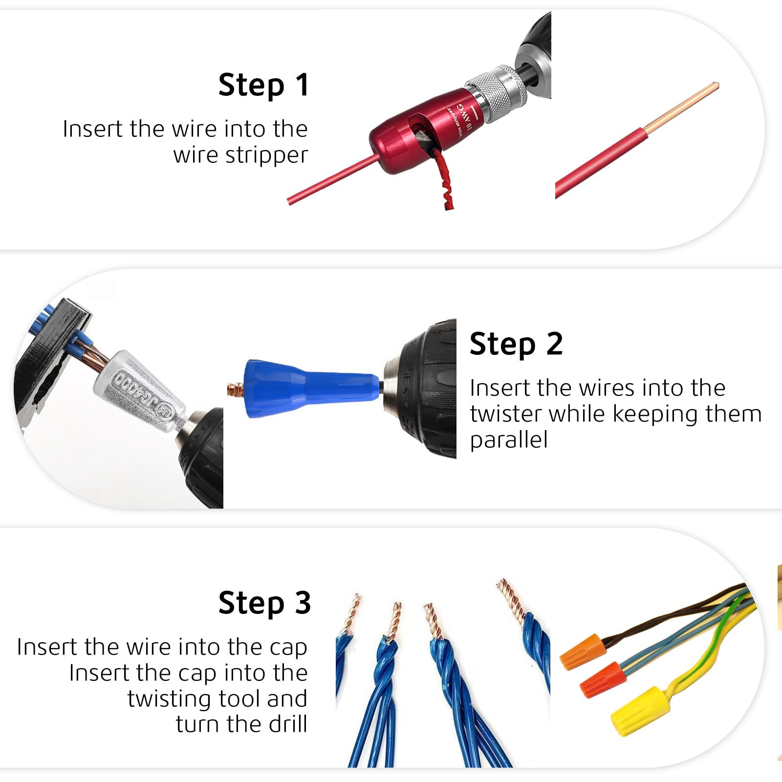 Hand Saver Wire Tool Wire Stripper For Drill - 2025 Upgraded Electric ...