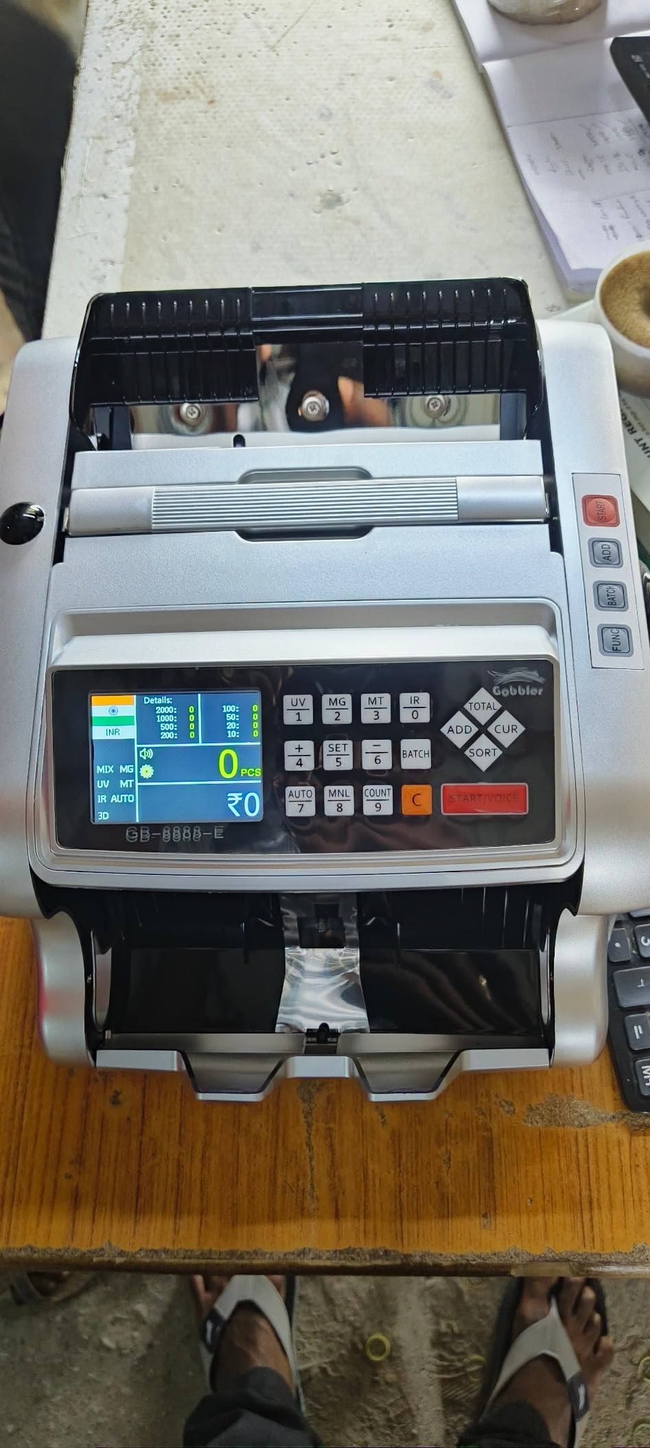 GOBBLER GB-8888-E Mix Note Value Counting Business-Grade Machine Fully ...