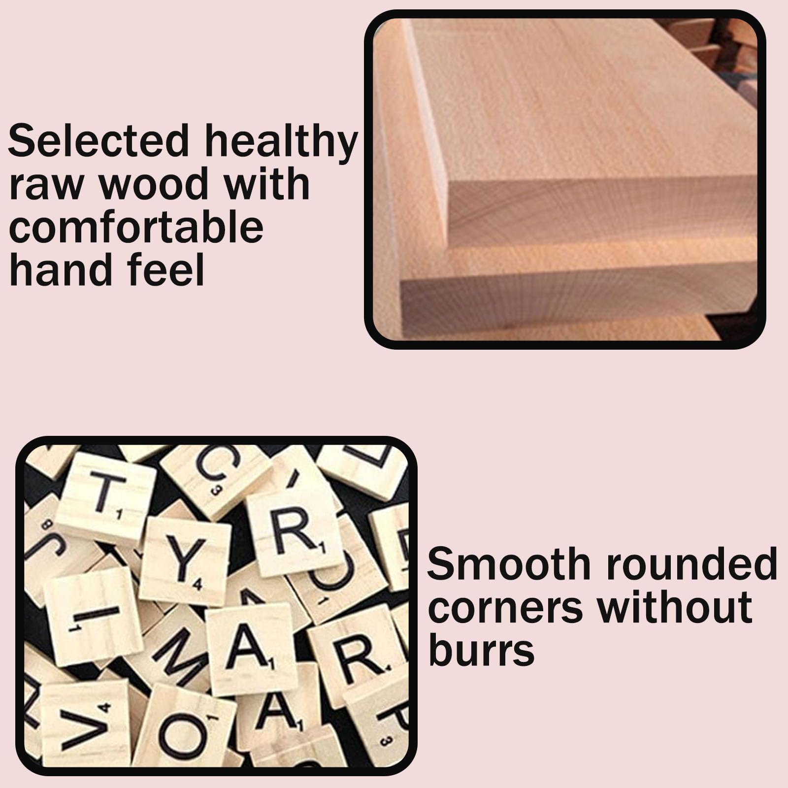 200 PCS Scrabble Letters for Crafts English Pinyin Word Recognition ...