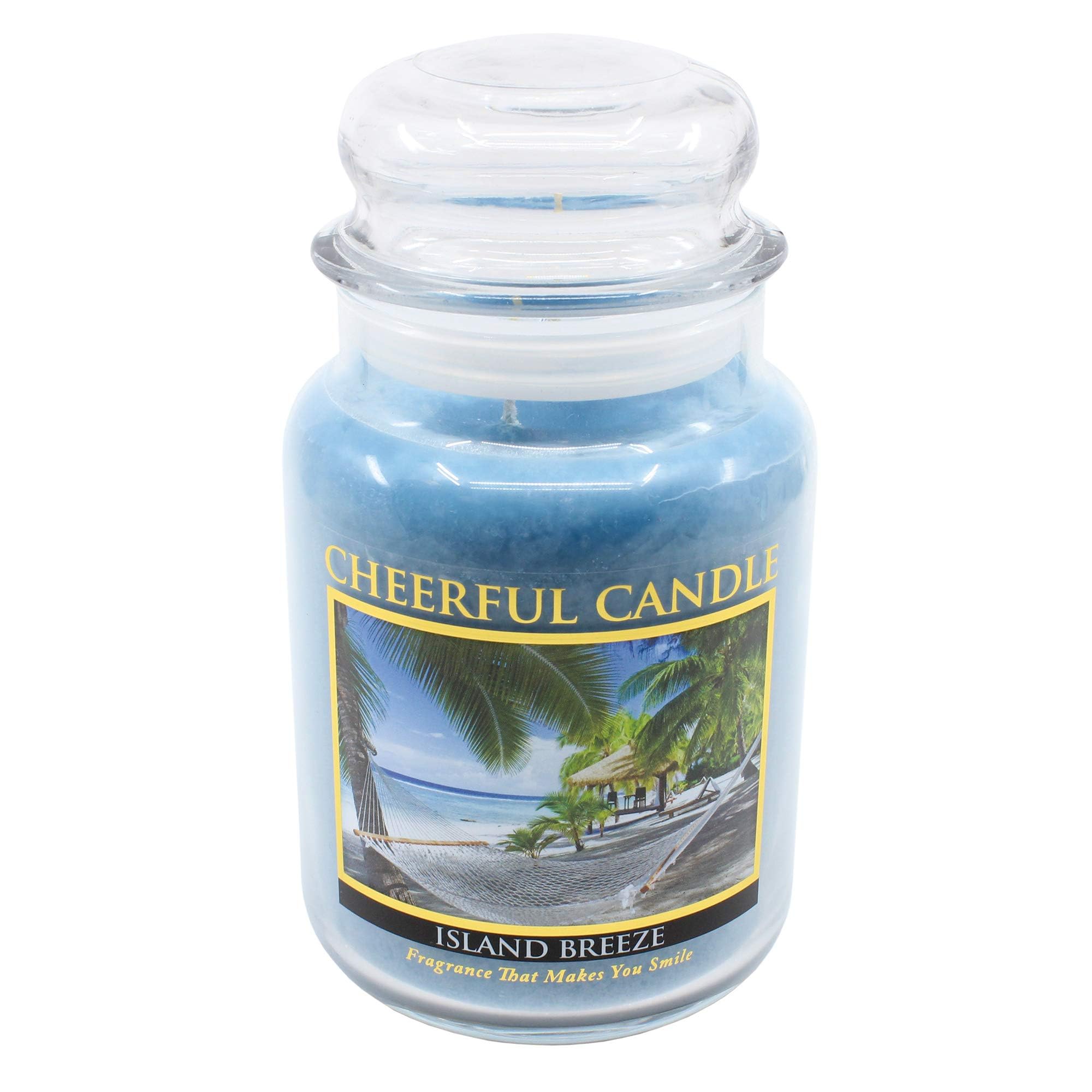 Amazon.com: A Cheerful Giver - Island Breeze Scented Glass Jar Candle ...