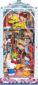 Amazon.com: Hands Craft DIY Miniature Kit Book Nook - Hello Kitty Town ...