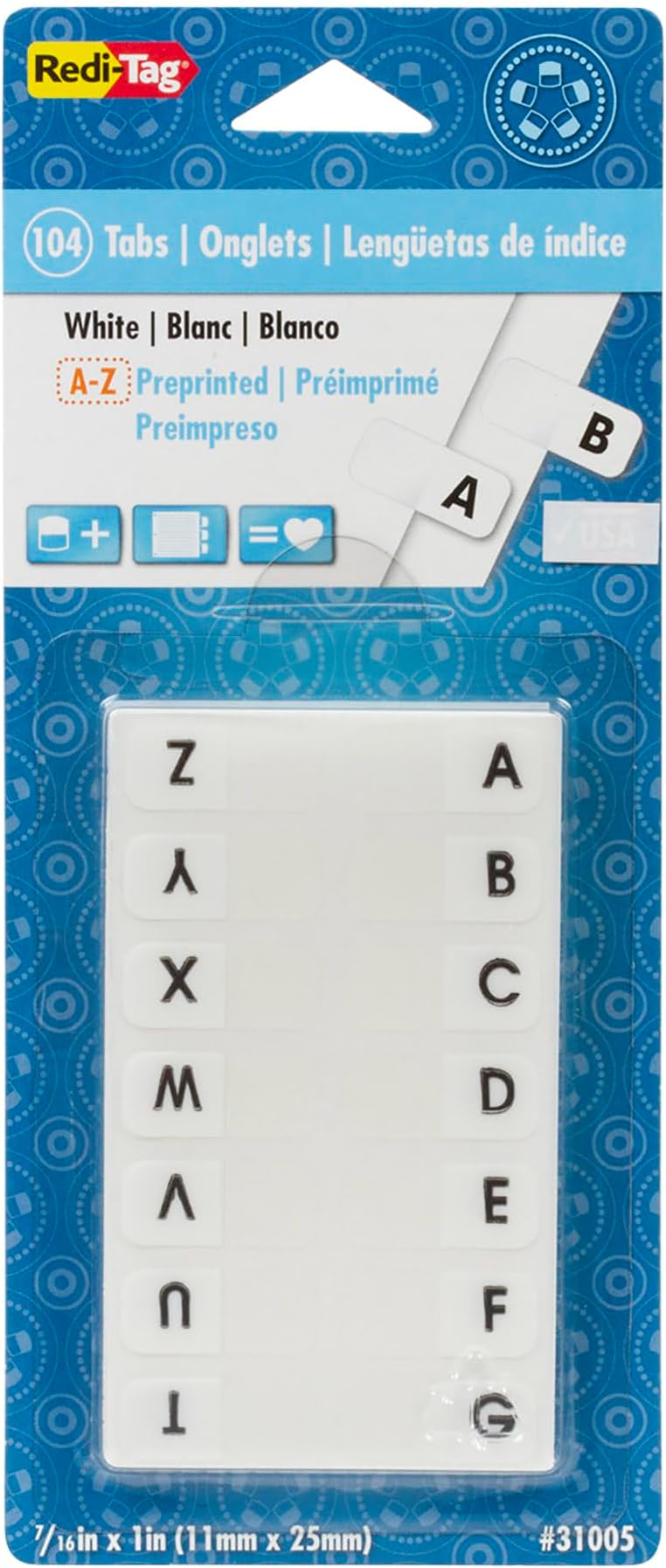 Amazon.com : Alphabet Index Stickers Labels, Adhesive Colorful A-Z Tab ...