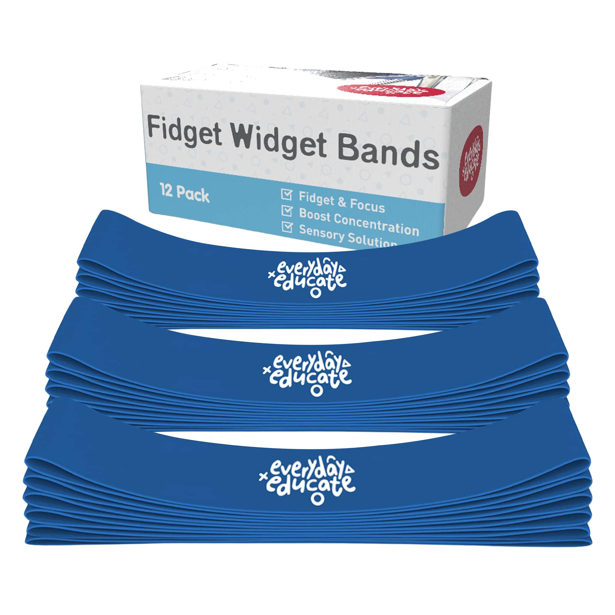 Chair Bands For Kids With Fidgety Feet - 12 Pack Sensory Flexible Bands ...