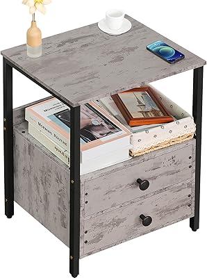 Amazon.com: Edbuosy 27 inch Nightstand side table with 1 layer of ...