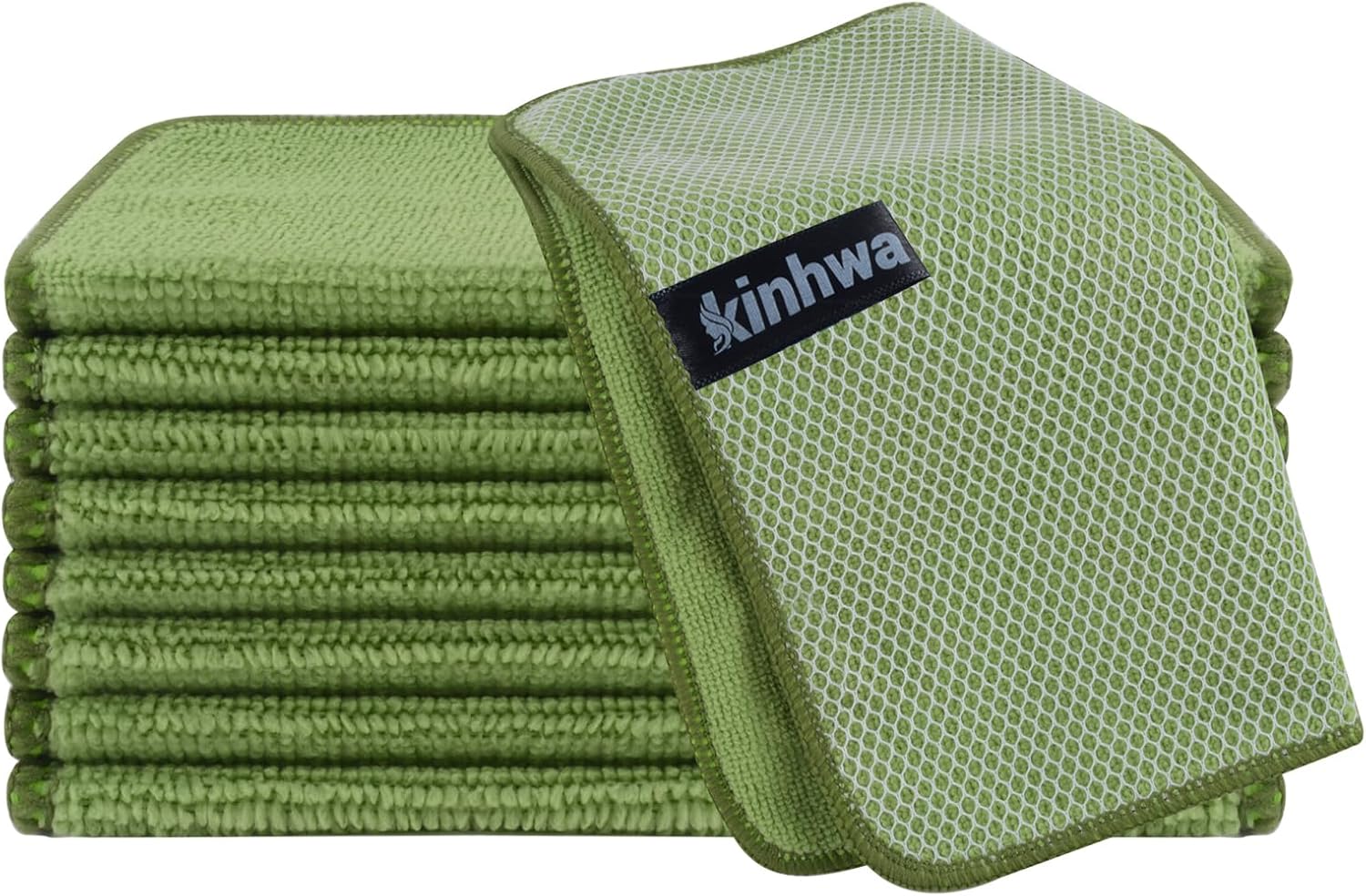 Amazon.com: KinHwa Kitchen Washcloths for Dishes Absorbent Microfiber ...
