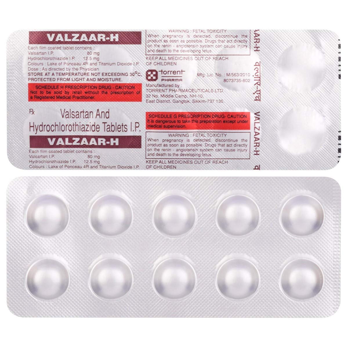 Valzaar H - Strip of 10 Tablets : Amazon.in: Health & Personal Care