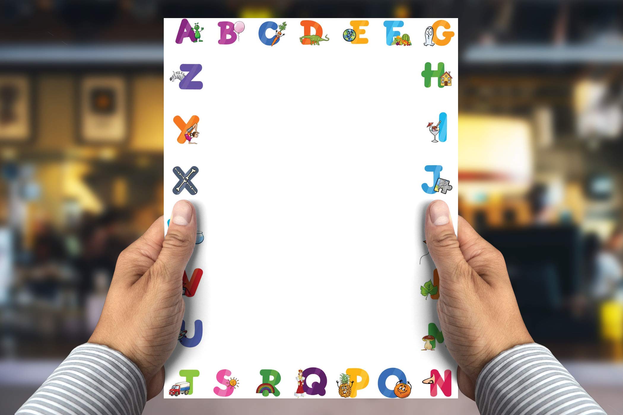 Alphabet Border Landscape